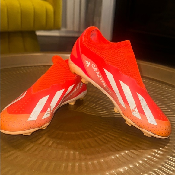 adidas | Shoes | Adidas Kids X Crazyfast League Laceless Fg Solar ...